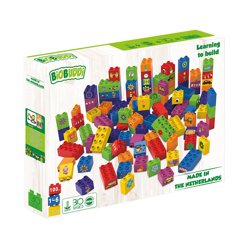 Bloques Eco 100 piezas de Biobuddi en MiniKidz