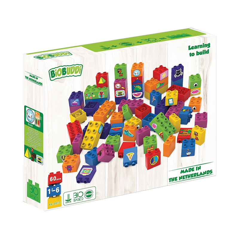Blocos Ecológicos 60 peças de Biobuddi | MiniKidz