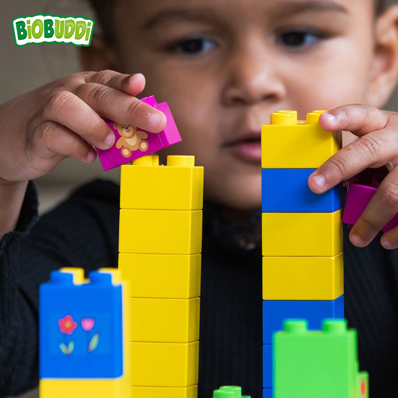 Blocos Ecológicos 60 peças de Biobuddi | MiniKidz