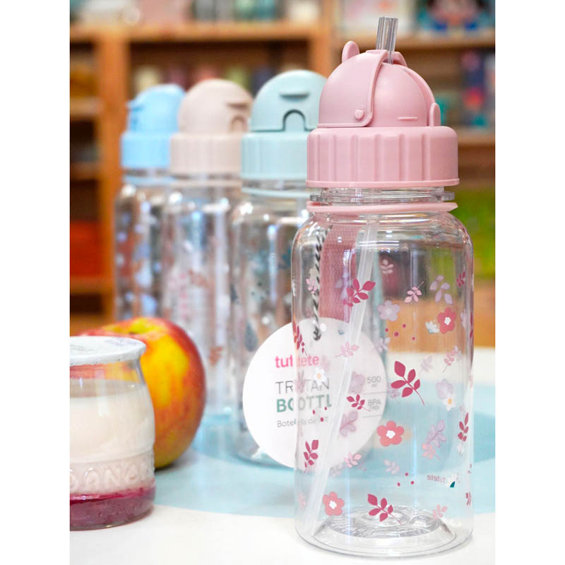 Botella Plástico Leaves Blue de Tutete en Minikidz