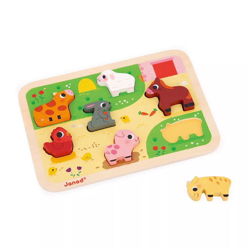 Chunky Puzzle la Granja de Janod en Minikidz