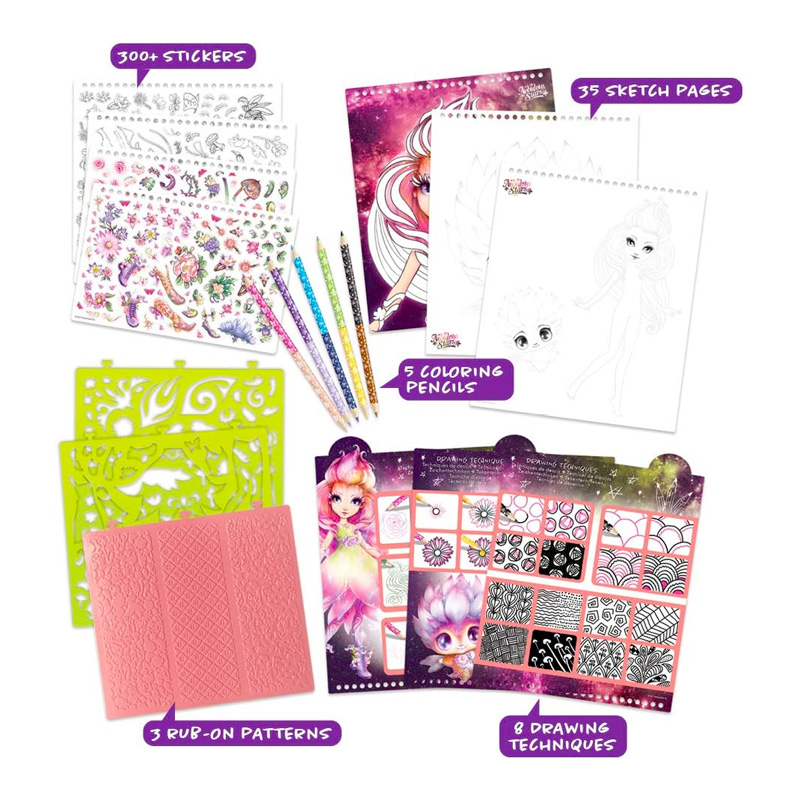 Cuaderno de Bocetos Creativos de Petulia de Nebulous Stars en Minikidz
