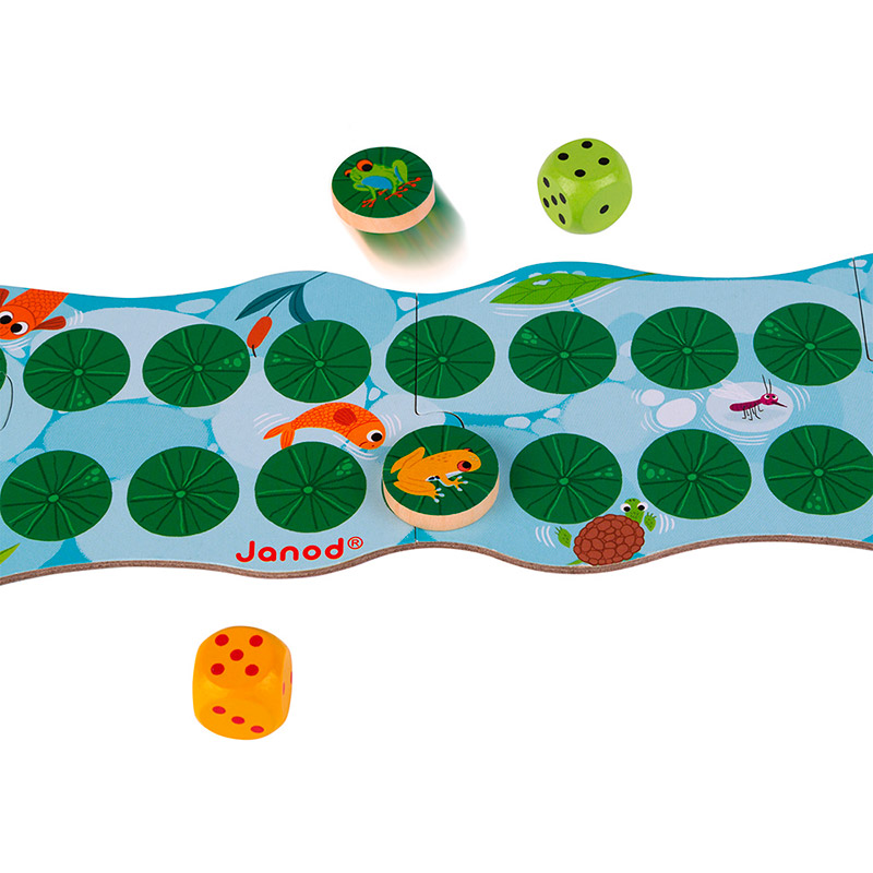 Fast & Frog Juego de Recorrido de Janod en MiniKidz