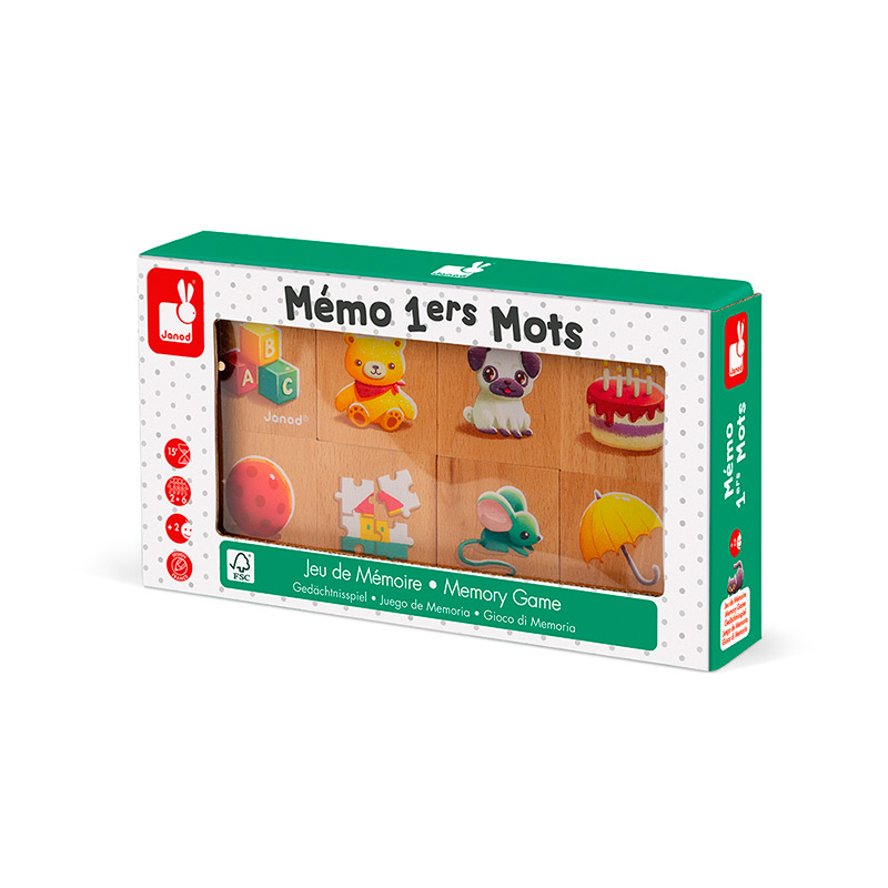 Juego de Memoria Primeras Palabras de Janod en MiniKidz