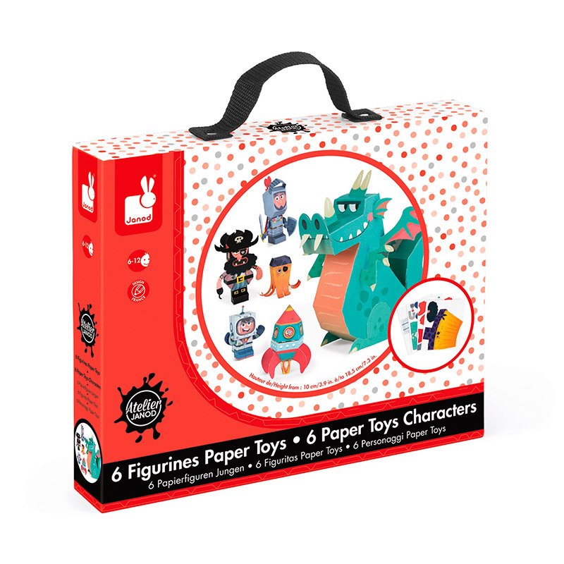 Maletín: Figuritas Paper Toys de Janod en MiniKidz