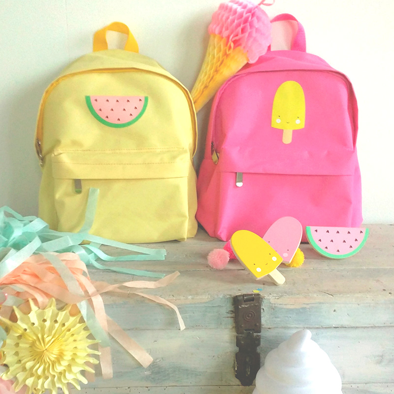 Mochila Amarilla con Sandía de A Little Lovely Company en MiniKidz