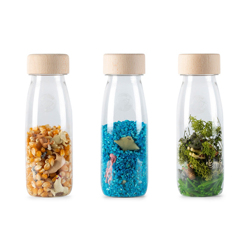 Pack de 3 Botellas Sensoriales Nature de Petit Boum en MiniKidz