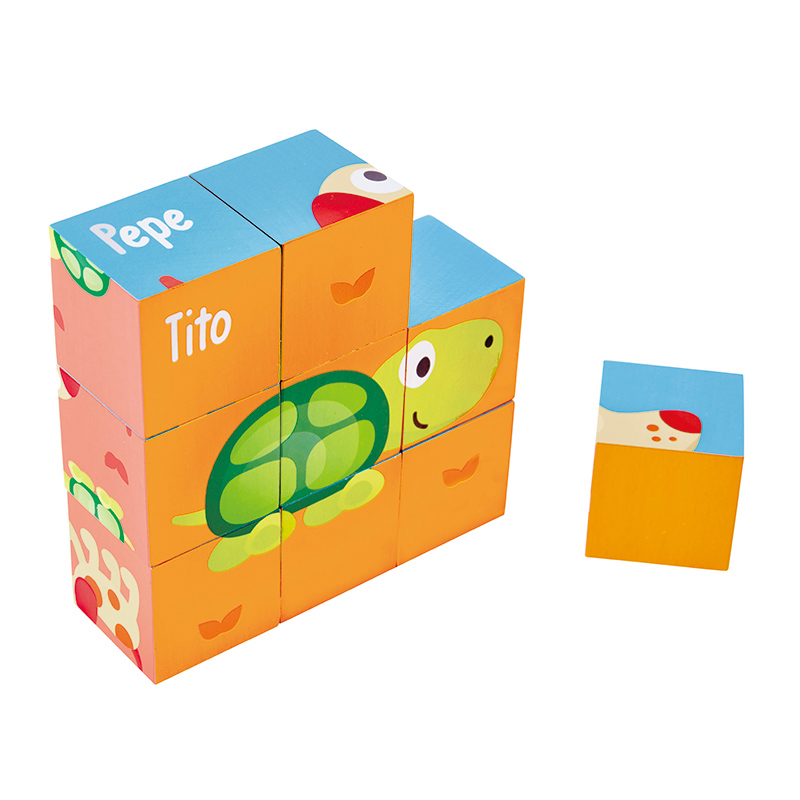 Puzzle de Cubos: Pepe & Friends de Hape en MiniKidz