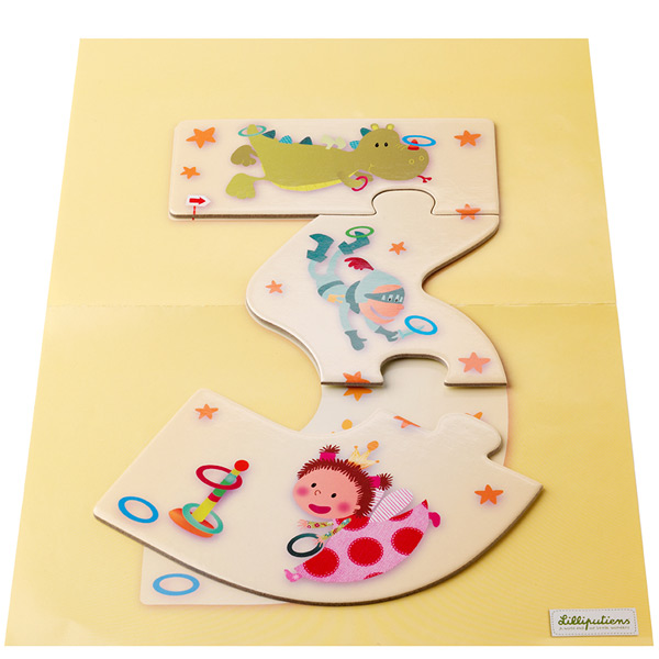 Puzzle los Números de Lilliputiens en MiniKidz