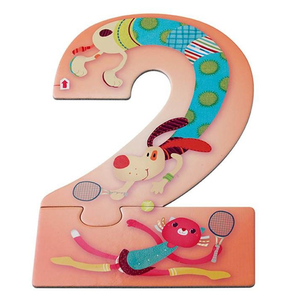 Puzzle los Números de Lilliputiens en MiniKidz